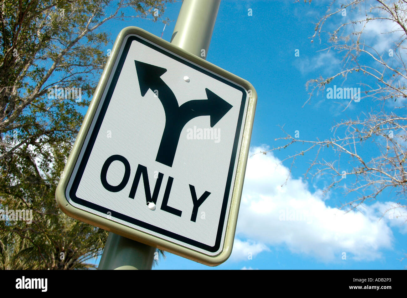 Signs stop right turn only hi-res stock photography and images - Alamy