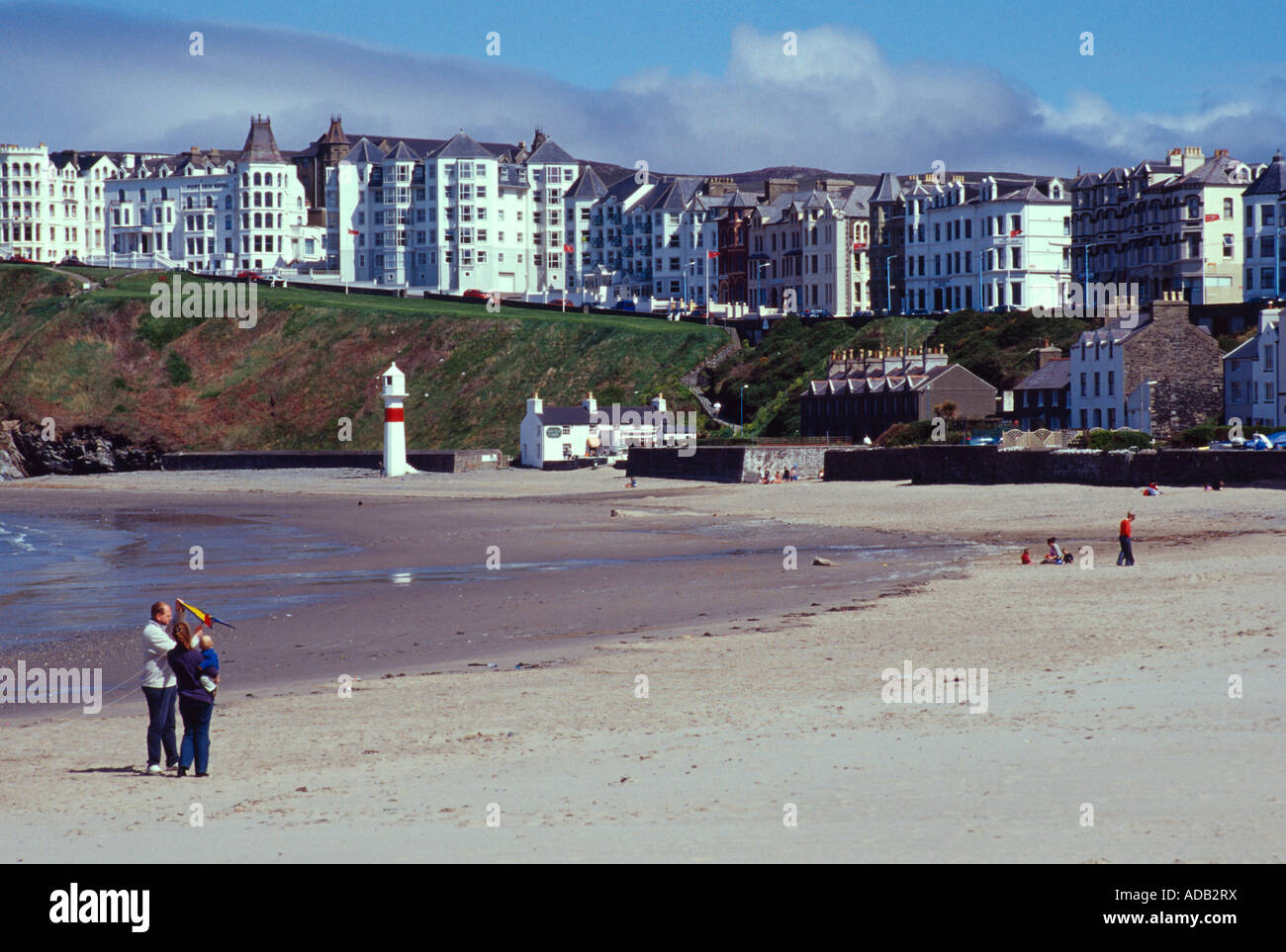 port erin seafront beach summer isle of man uk gb Stock Photo - Alamy