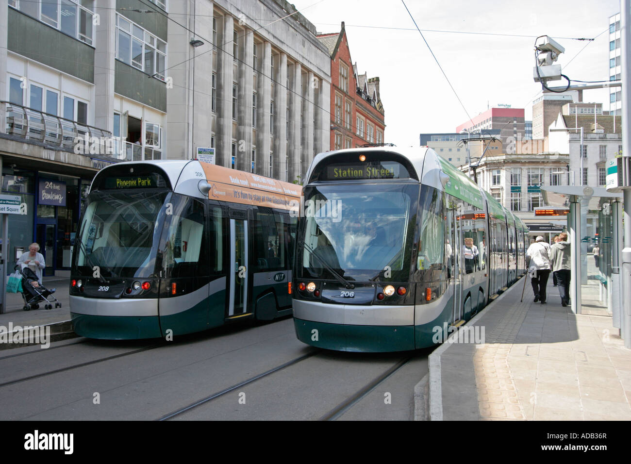 Trams Nottingham City Centre High Resolution Stock Photography and ...