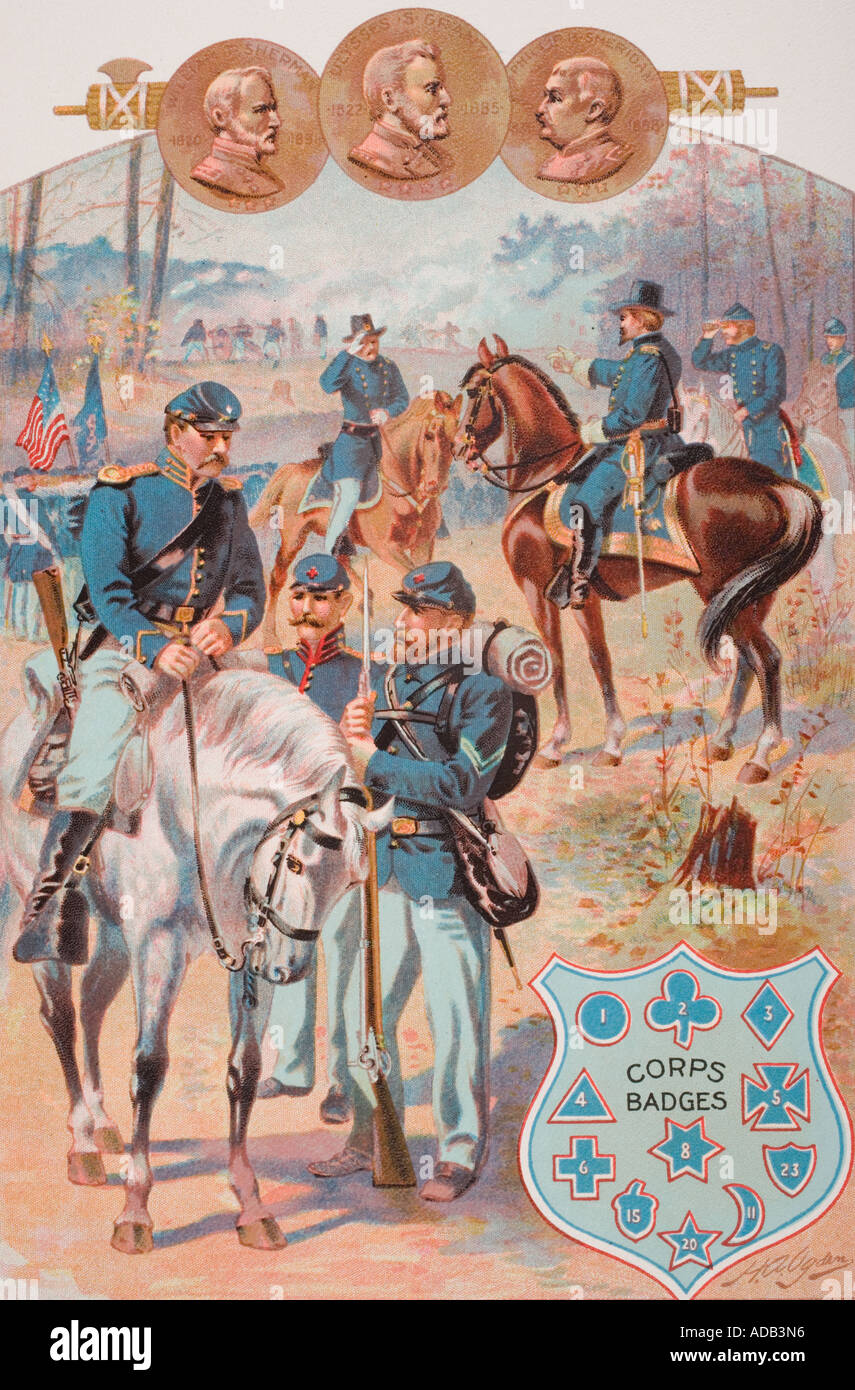 Federal uniforms during the American Civil War, 1861 to 1865. Artist H ...