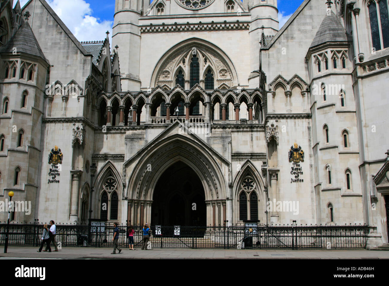 royal courts of justice strand fleet street entrance london england uk ...