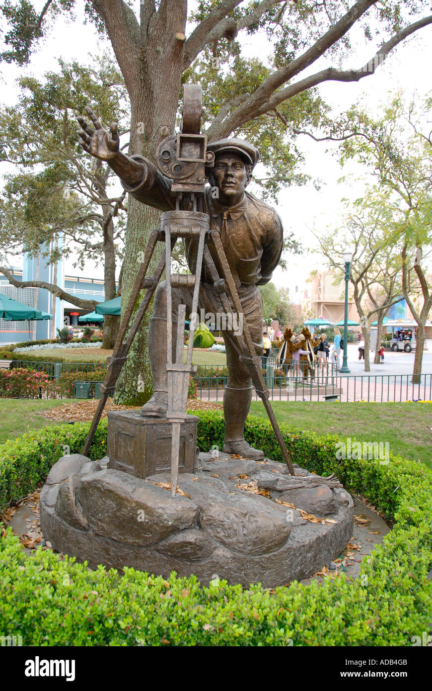 Statue of a movie film photographer at MGM Studios at Walt Disney World ...