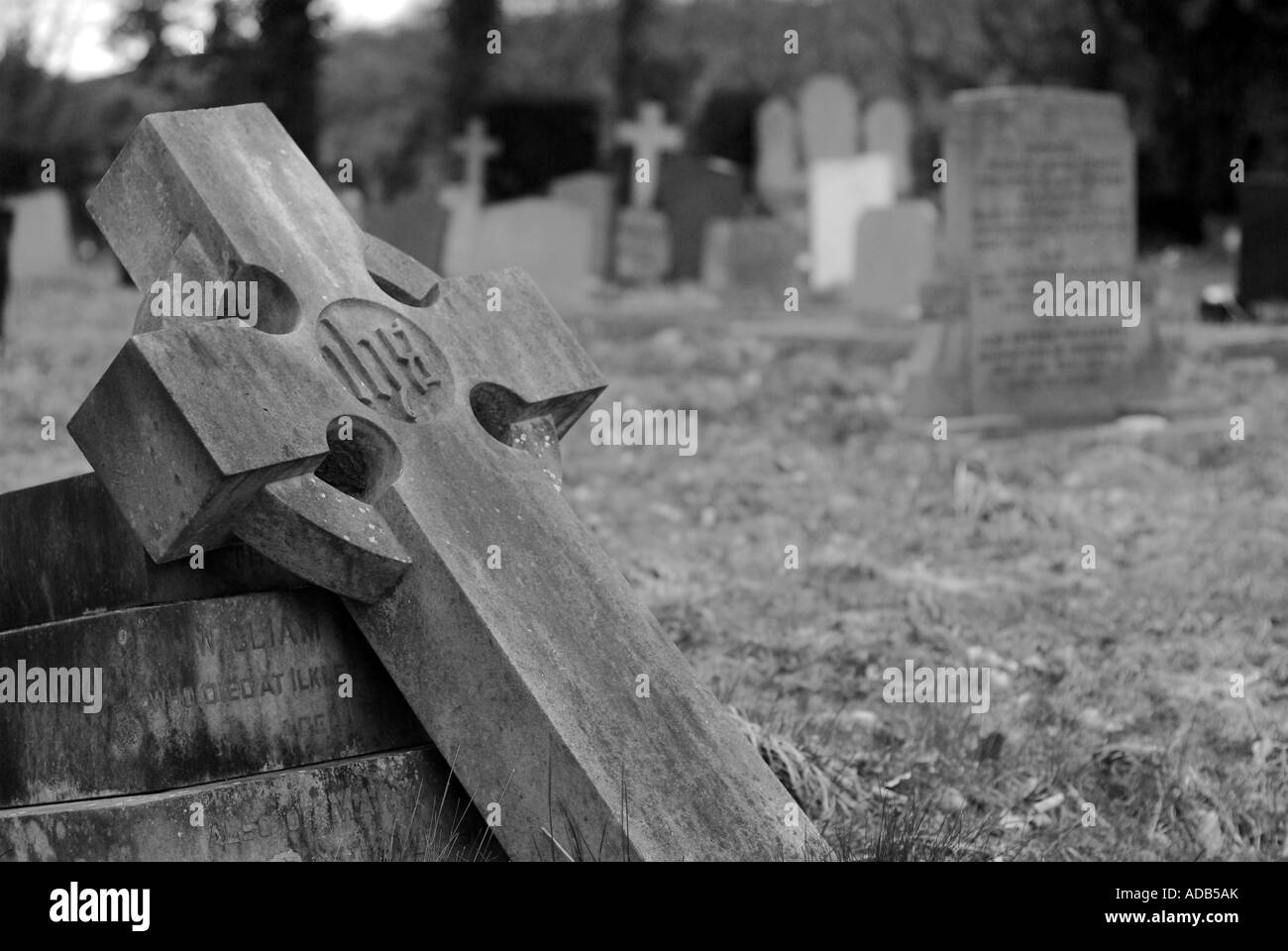 Fallen cross Black and White Stock Photos & Images - Alamy