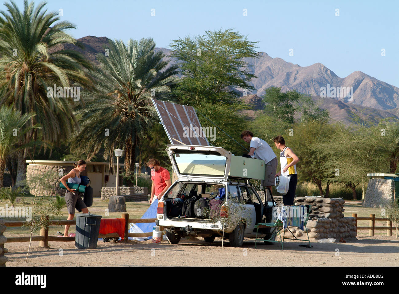 Camping at Ai Ais Hot Springs Southern namibia Stock Photo - Alamy