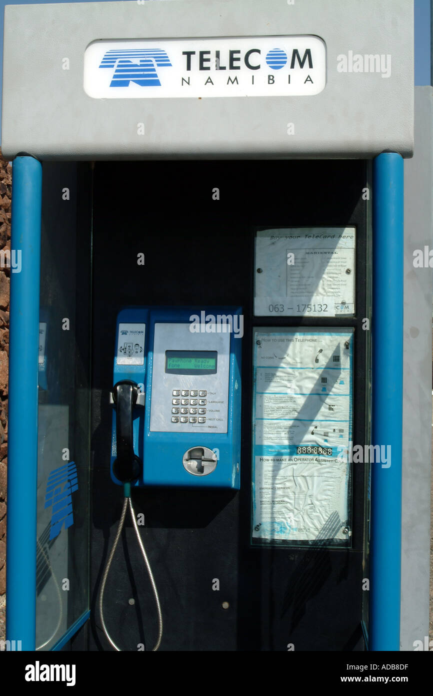 Namibian telephone box hi-res stock photography and images - Alamy