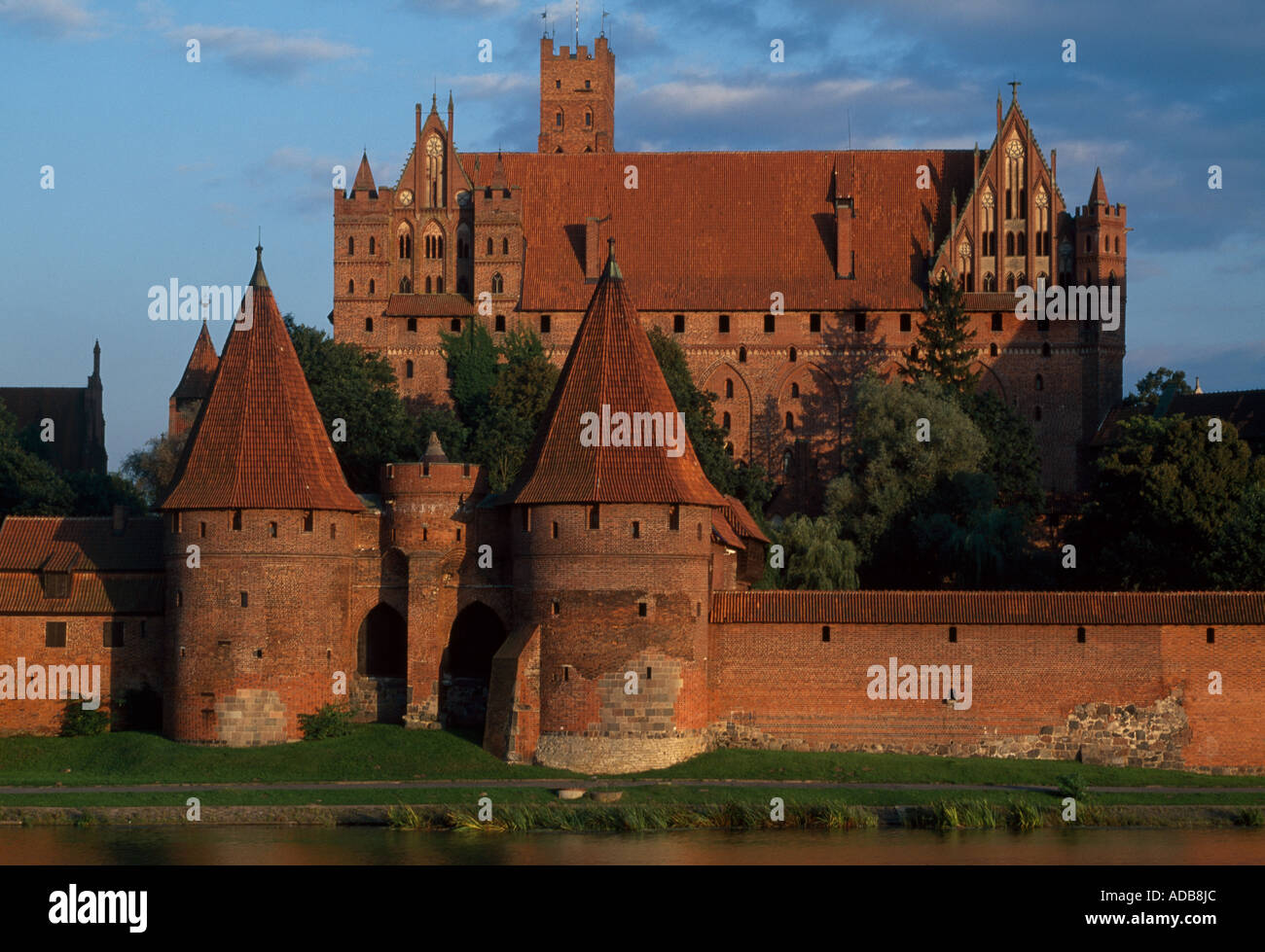 The Great Castle of Malbork, Poland, 14th century. One of the largest ...