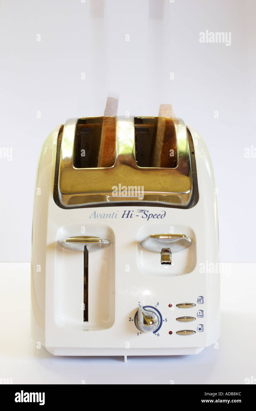 Toaster on white background Stock Photo - Alamy