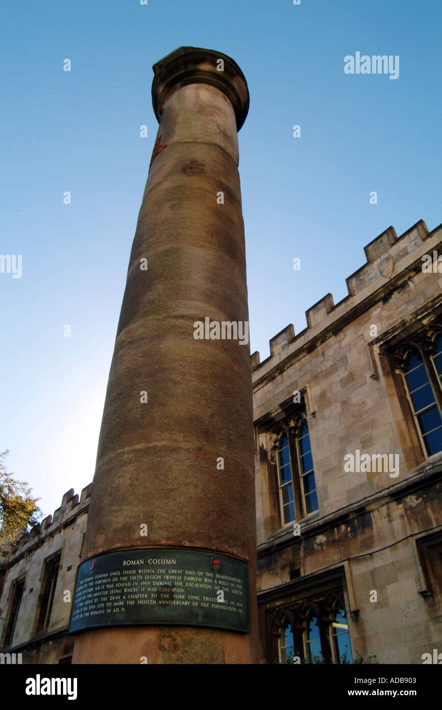 Historic roman column york minster hi-res stock photography and images ...