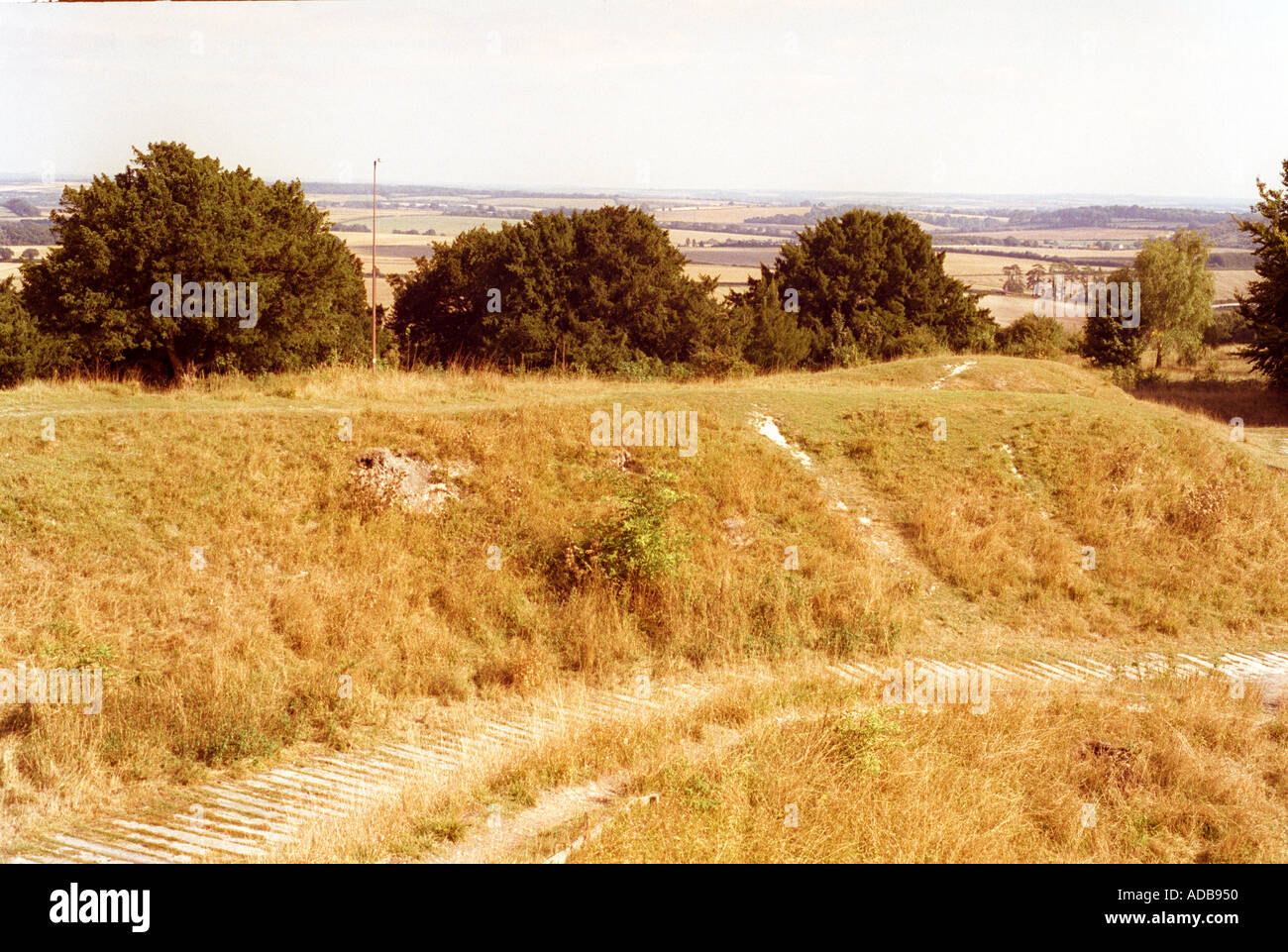 Danebury Ring Stone age earth fort near Salisbury Stock Photo - Alamy