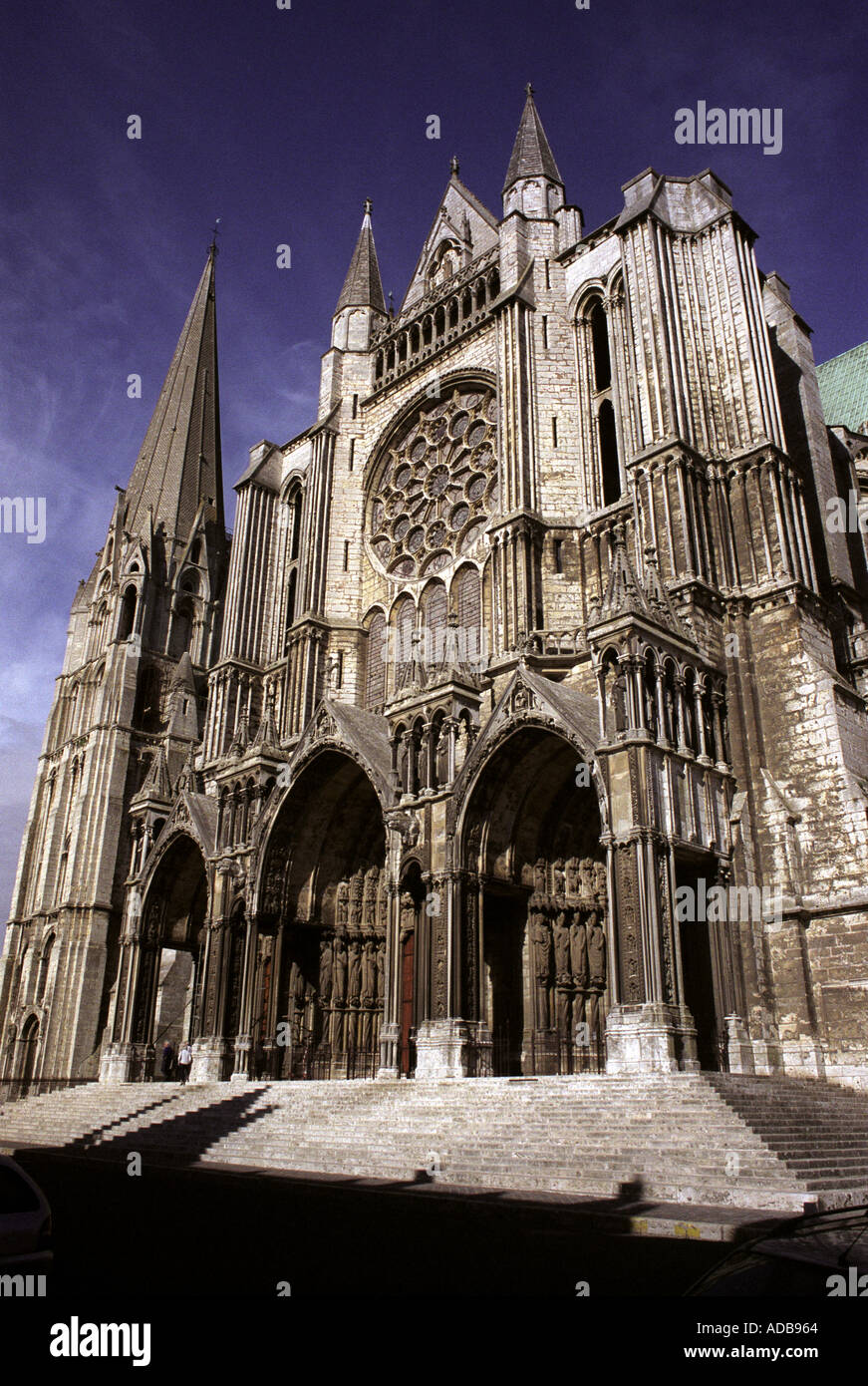 Chartres Cathedral France main door east side Stock Photo - Alamy