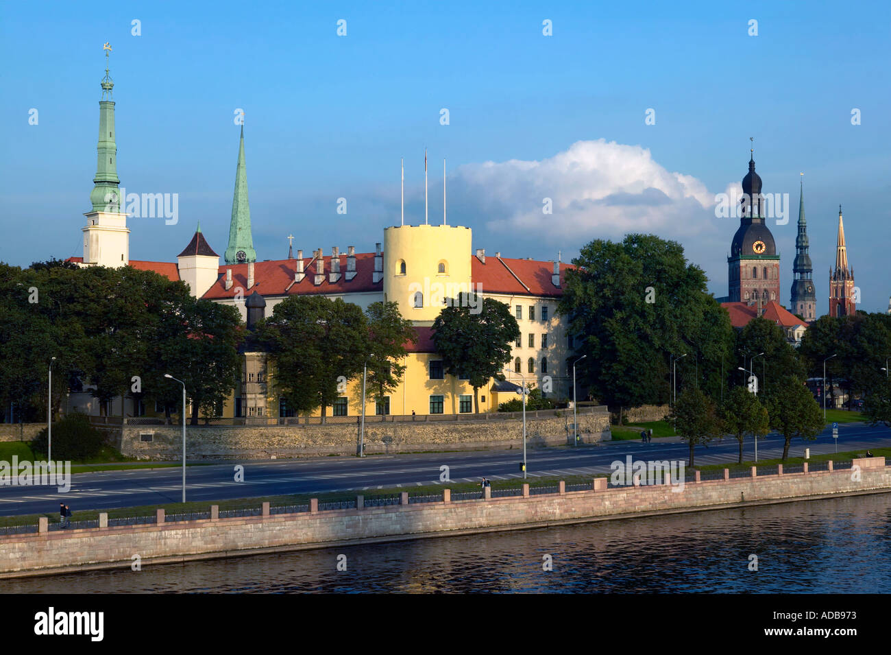 Northern Europe Latvia Riga Skyline Stock Photo - Alamy
