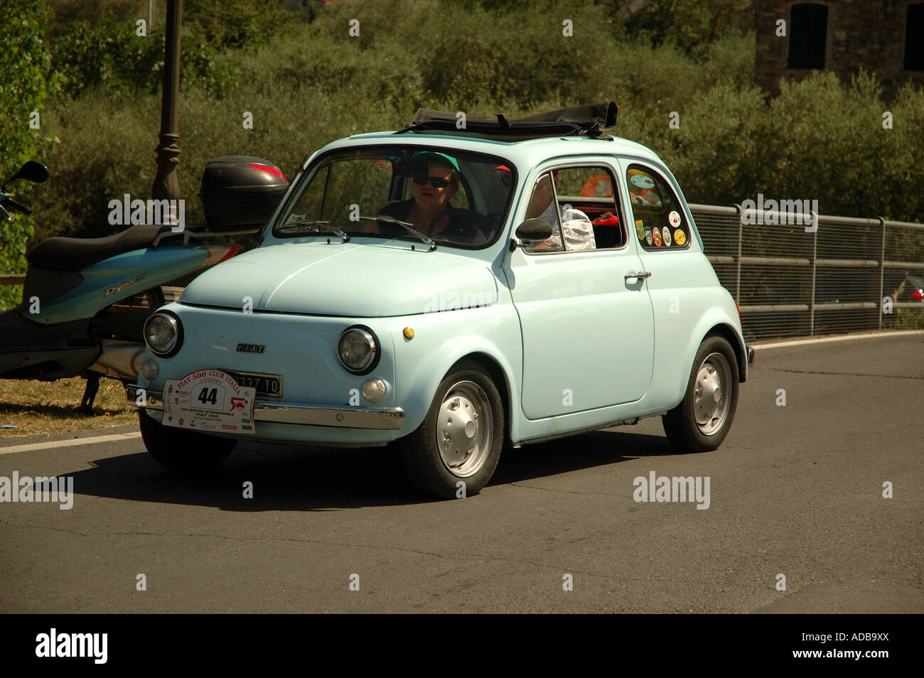 Fiat 500 Rally in Garlenda, Liguria, in Italy Stock Photo - Alamy