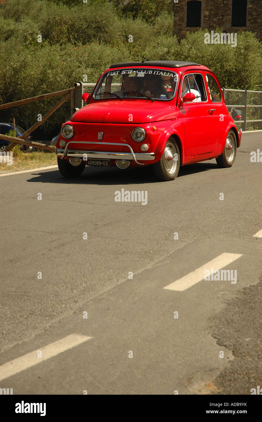 Fiat 500 Rally in Garlenda, Liguria, Italy Stock Photo - Alamy