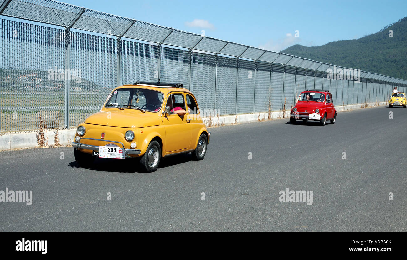 Fiat 500 Rally in Garlenda, Liguria, Italy Stock Photo - Alamy