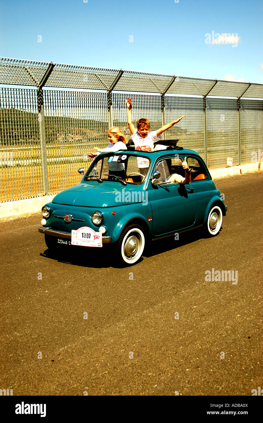 Fiat 500 Rally in Garlenda, Liguria, Italy Stock Photo - Alamy