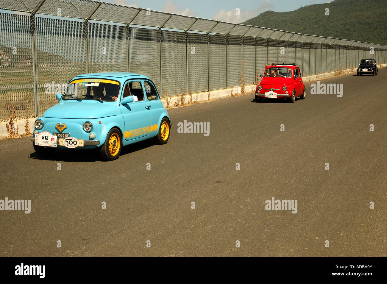 Fiat 500 Rally in Garlenda, Liguria, Italy Stock Photo - Alamy