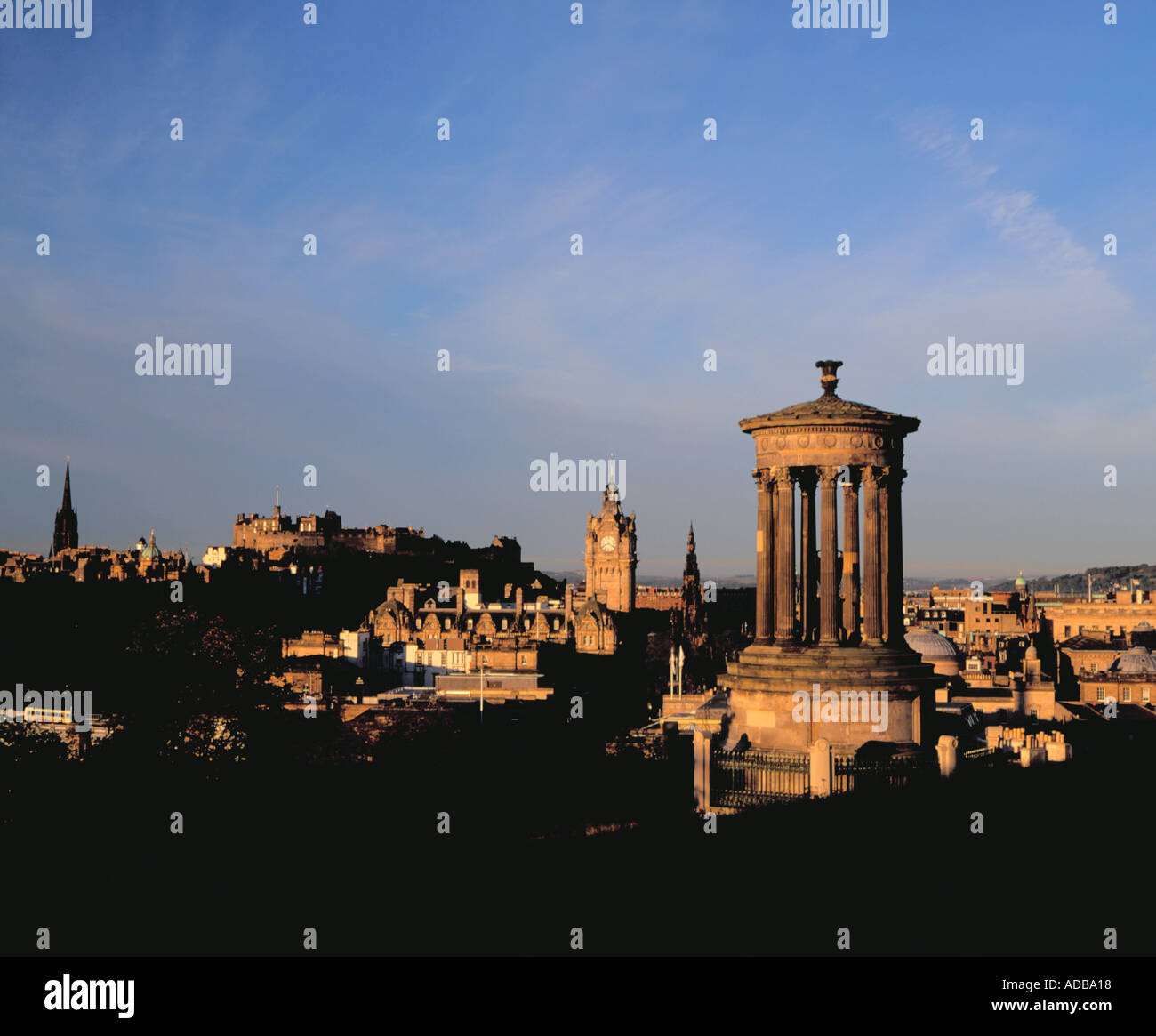 Edinburgh castle seen high hi-res stock photography and images - Alamy