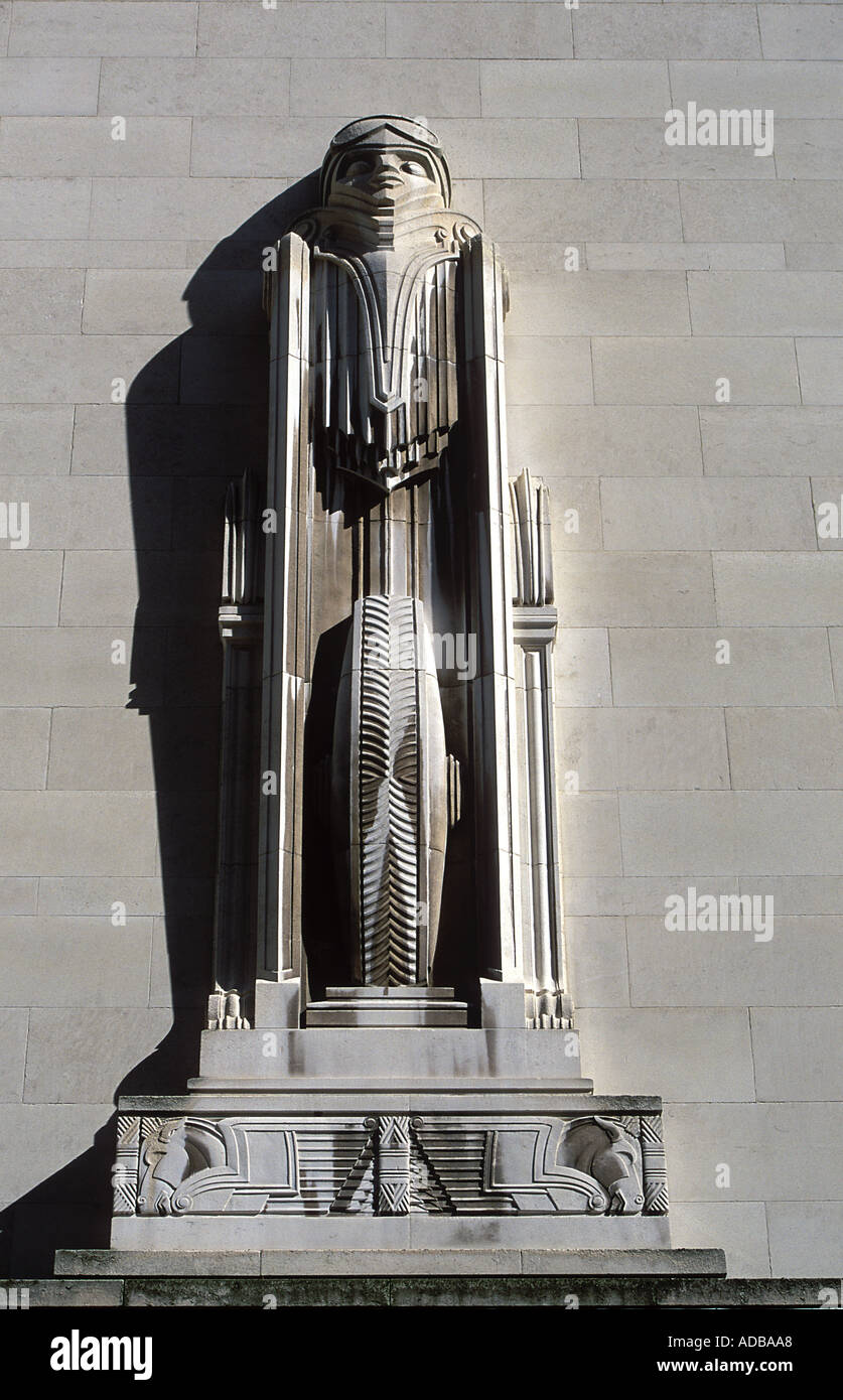 Detail from Georges Dock building opened in 1934 built by Herbert J ...