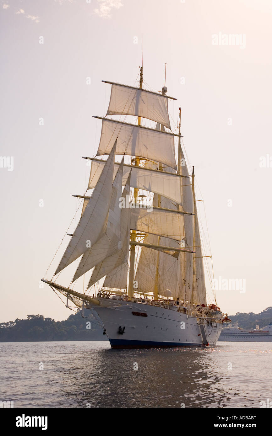 Star Clipper sets sail Stock Photo - Alamy