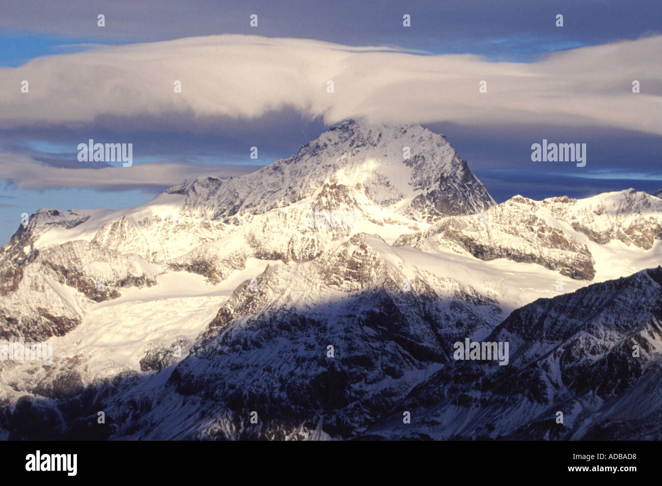 Swiss Alps, from a Plane Window Stock Photo - Alamy