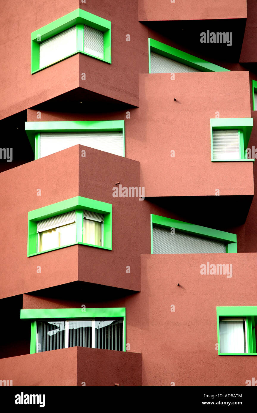 Contemporary design apartment block in Florence in Tuscany Italy Stock ...