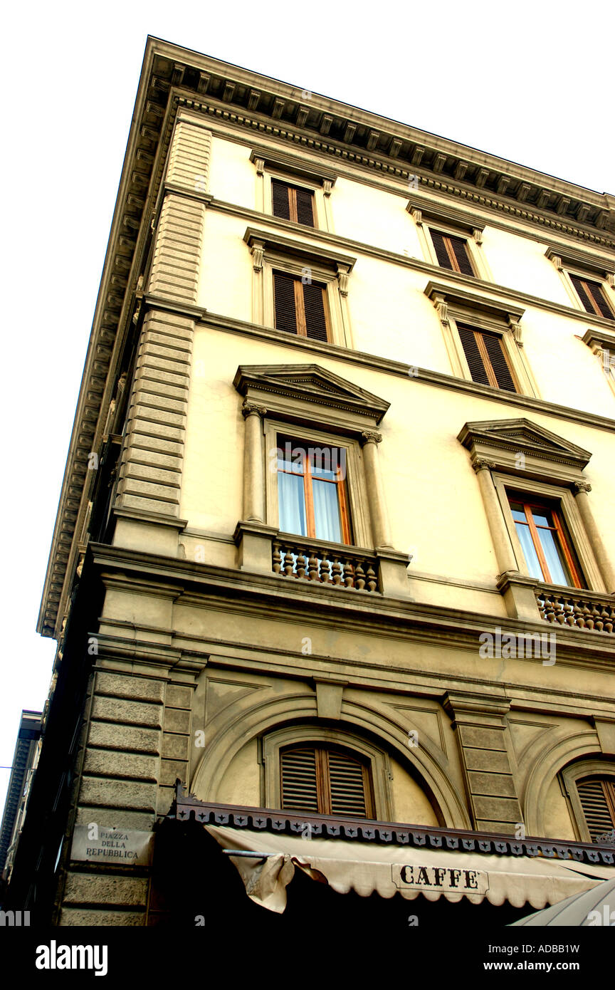 A typical building in the centre of Florence in Tuscany in Italy Stock ...