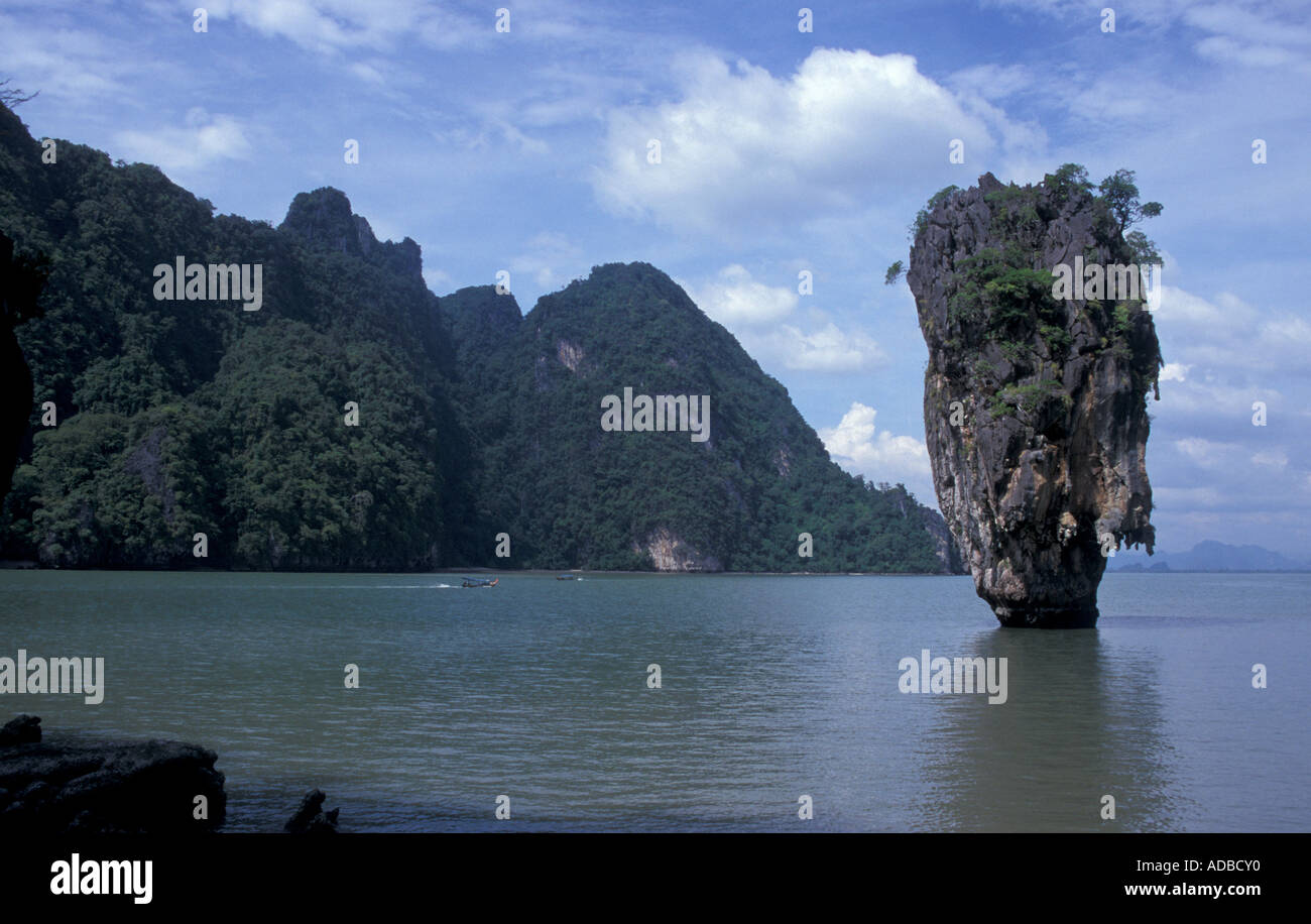 James Bond Island in Pang Na Bay Krabi Phuket Thailand Stock Photo - Alamy
