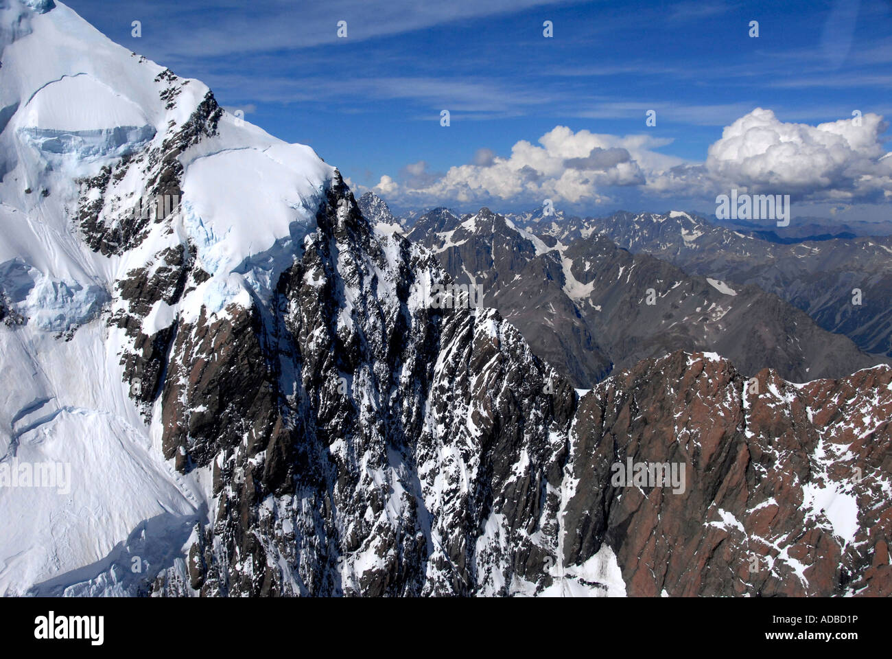 Aerial Mount Cook South Island New Zealand Stock Photo - Alamy