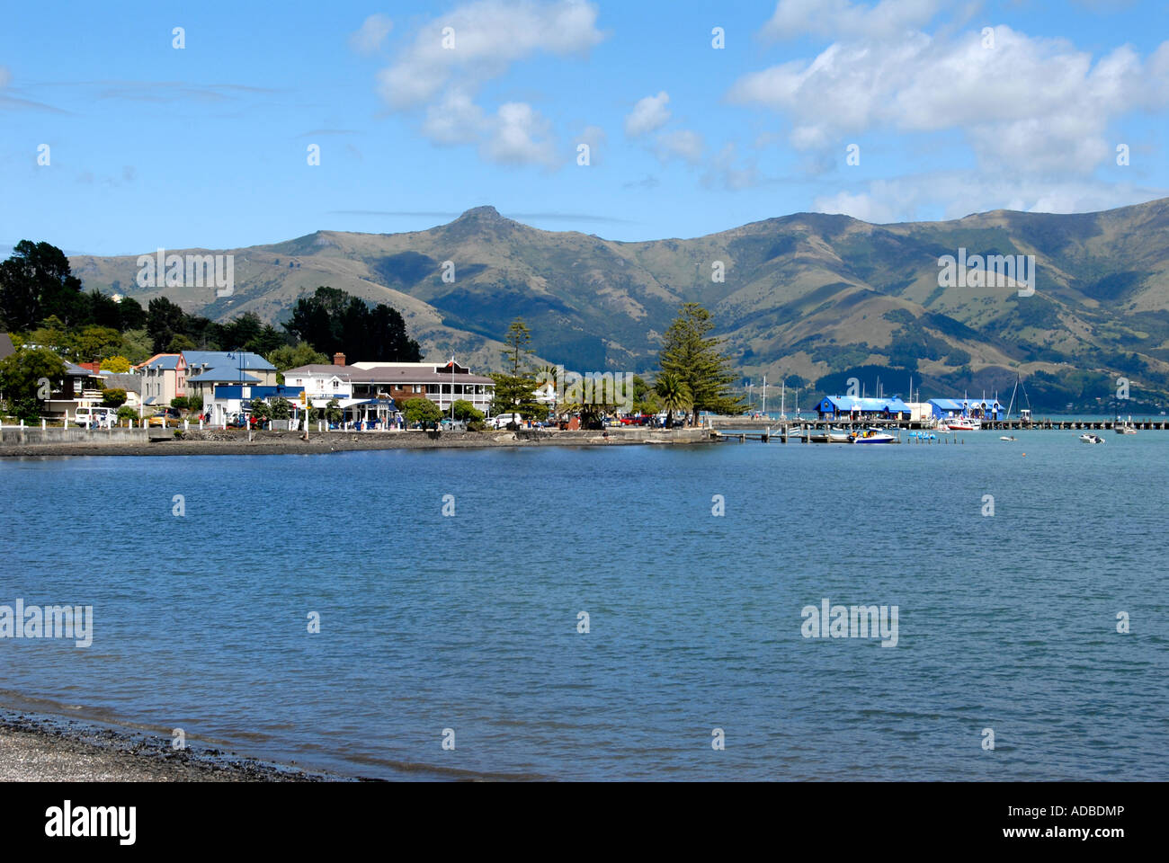 French Bay Akaroa Banks Peninsular South Island New Zealand Stock Photo ...
