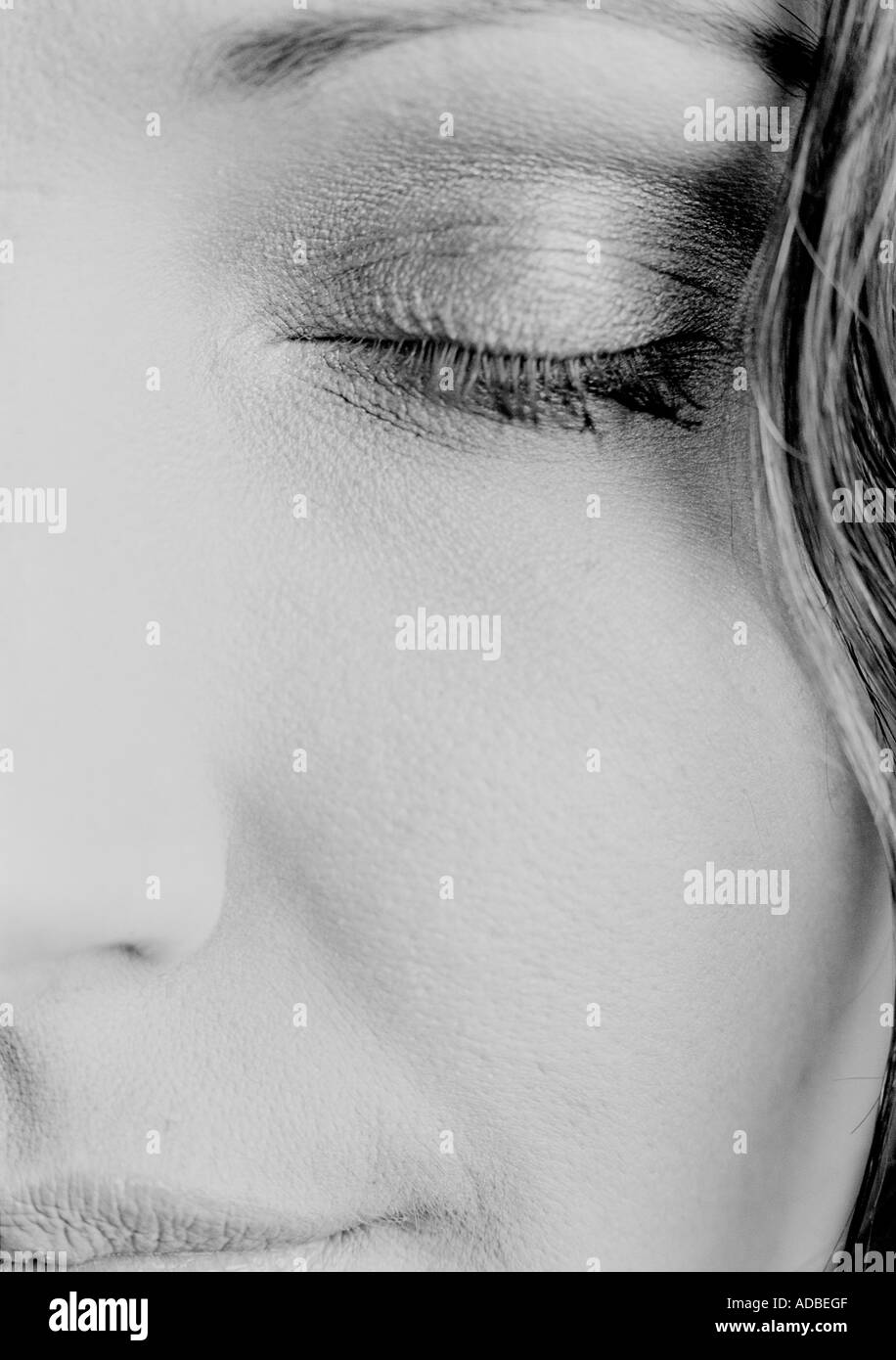 Half closed lid hi-res stock photography and images - Alamy