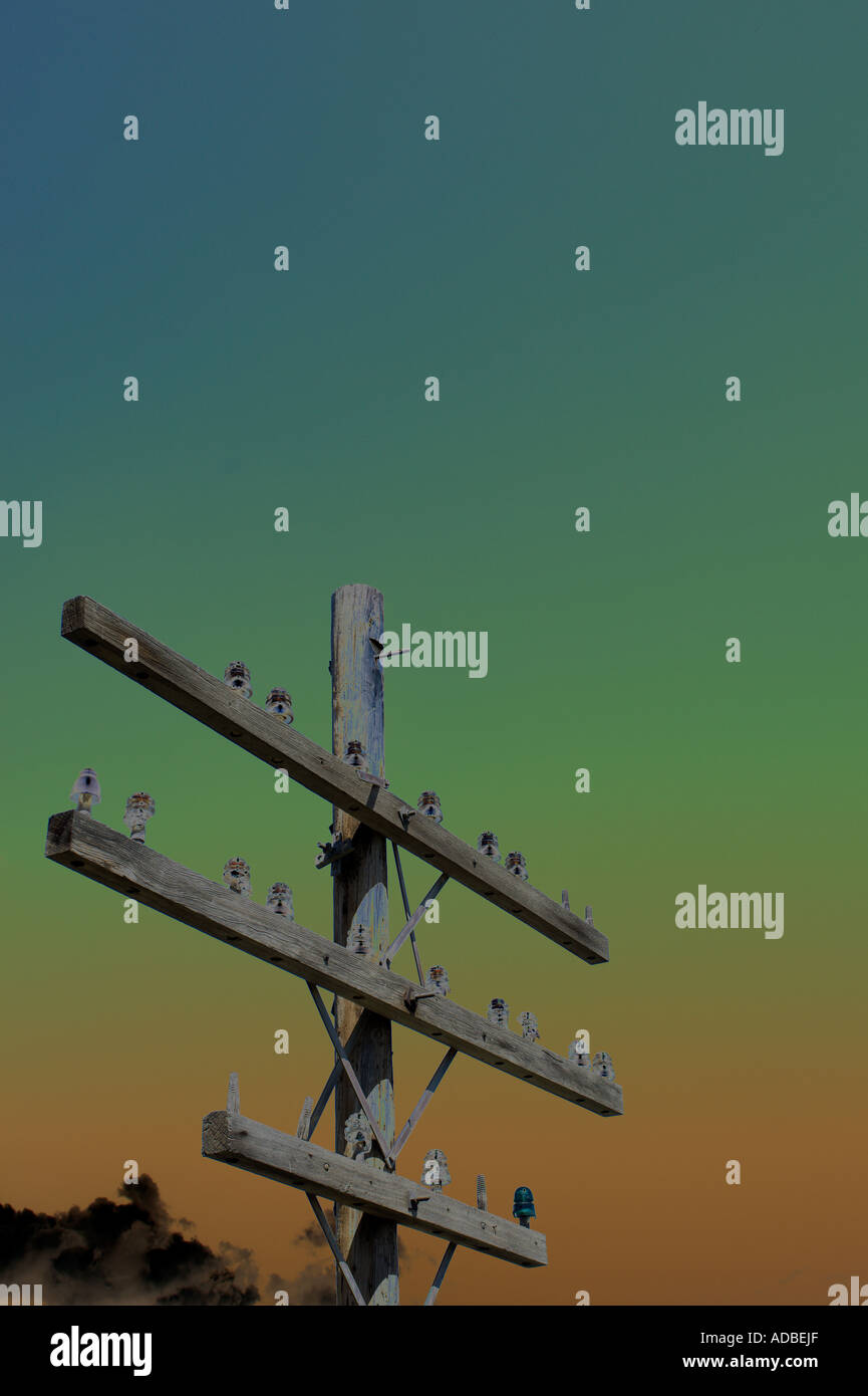 Old utility pole hi-res stock photography and images - Alamy