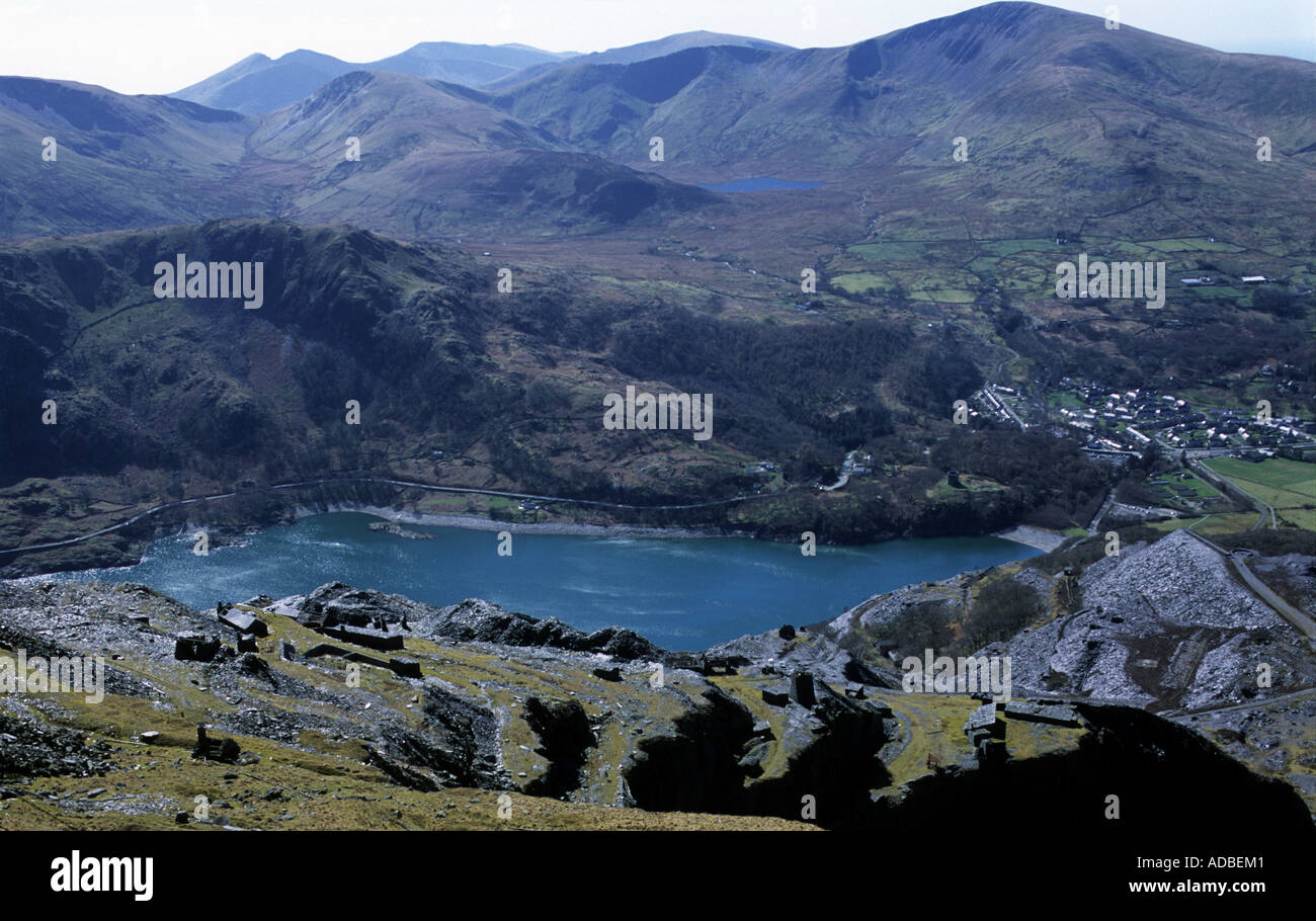 Energy dinorwig power station snowdonia national park hi-res stock ...