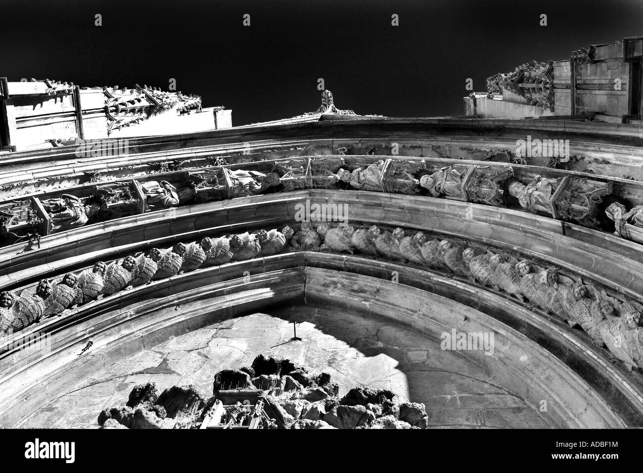 Church triptych Black and White Stock Photos & Images - Alamy