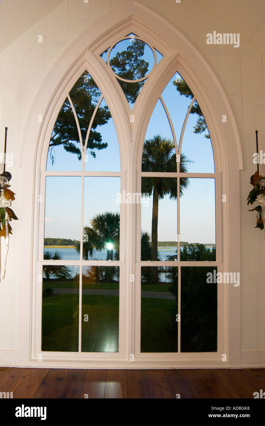 Chapel at Palmetto Bluff Resort in Bluffton SC USA Stock Photo - Alamy