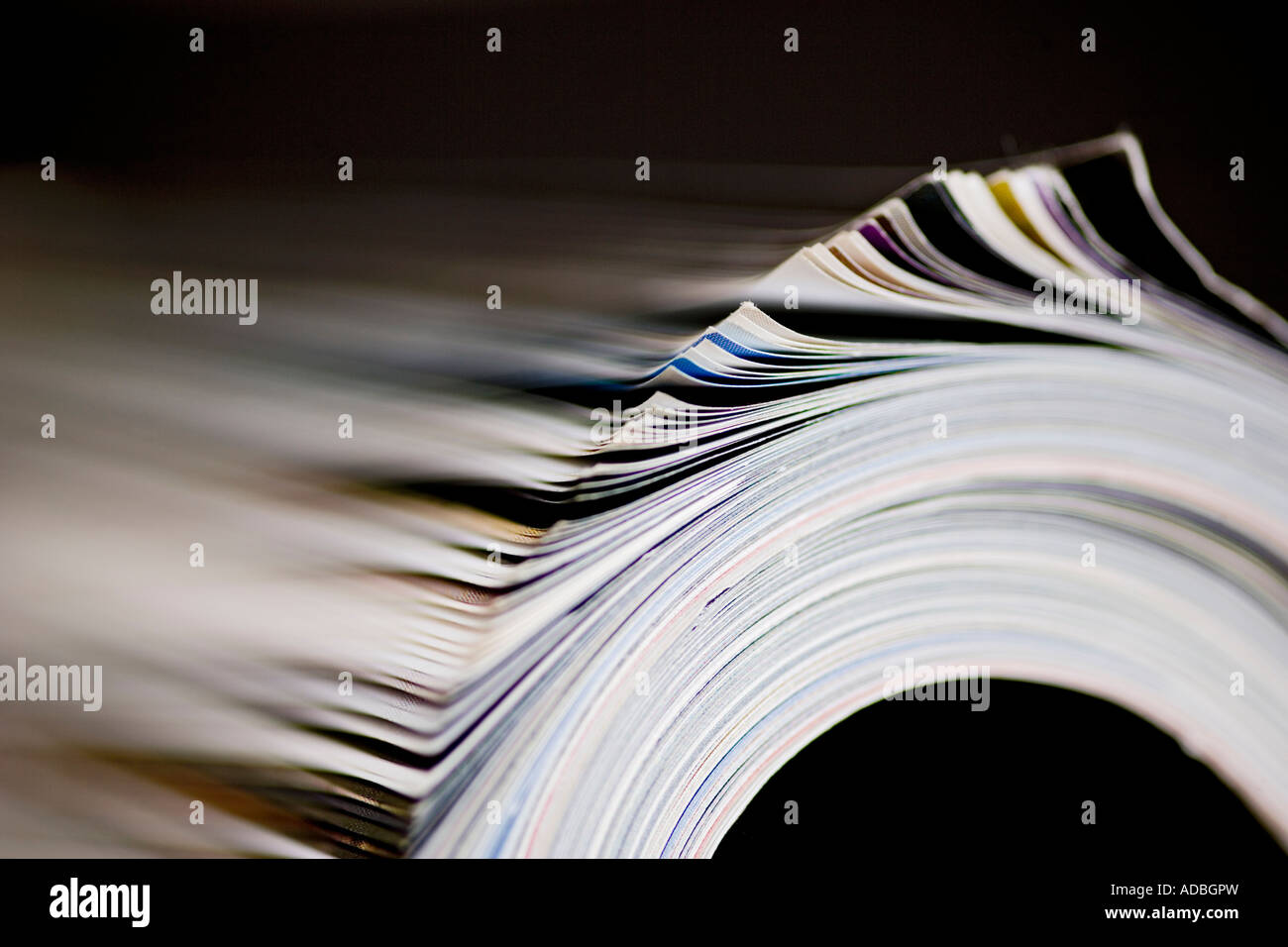 Magazine Close Up Stock Photo - Alamy