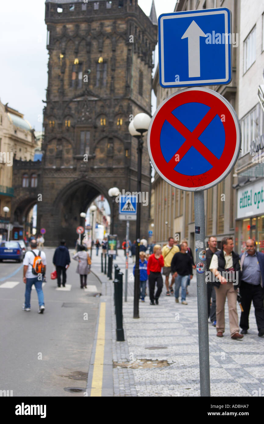 Prague czech republic parking sign hi-res stock photography and images ...