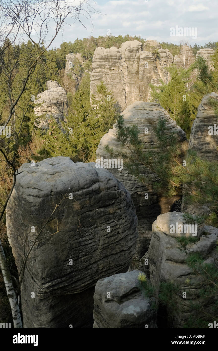 Prachovske Skaly (Prachov Rocks) - national park in Bohemia in Czech ...