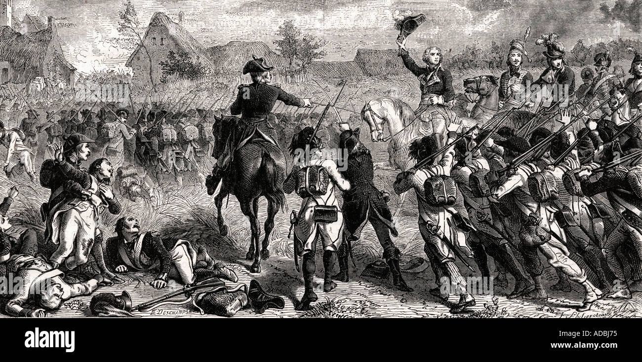 Battle of Fleurus, Belgium, 26 June, 1794 Stock Photo - Alamy