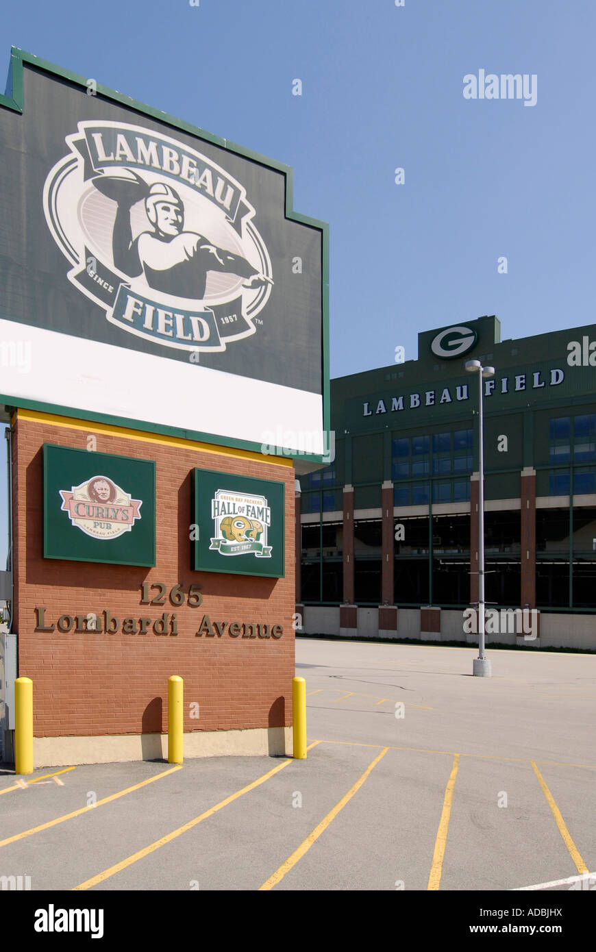 Lambeau Field the Packers Football stadium at Green Bay Wisconsin WI ...