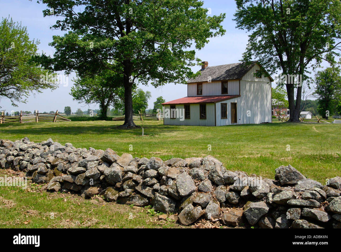 Original house on the Battlefield at the Gettysburg National ...