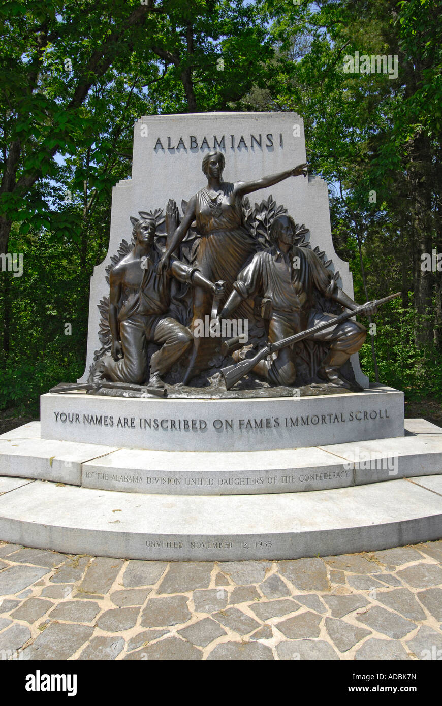 Alabama memorial on the Battlefield at the Gettysburg National ...