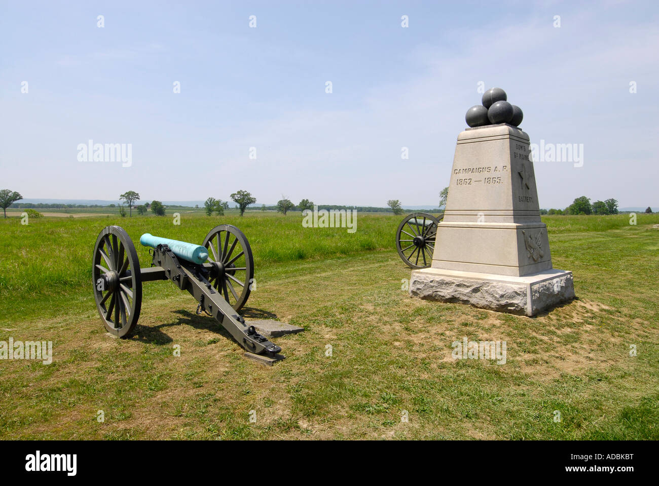 Site of Bigelows Desperate Stand at Gen Sickles headquarters Stock ...