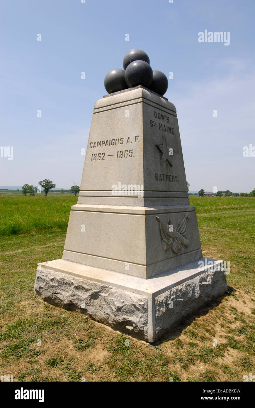 Site of Bigelows Desperate Stand at Gen Sickles headquarters Stock ...