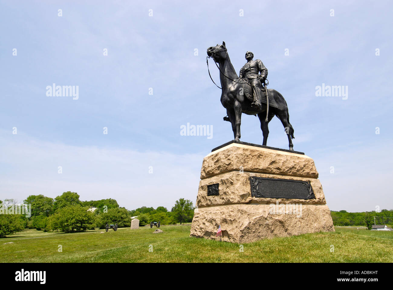 Memorial to Union Commander in Chief Major General George Meade Stock ...