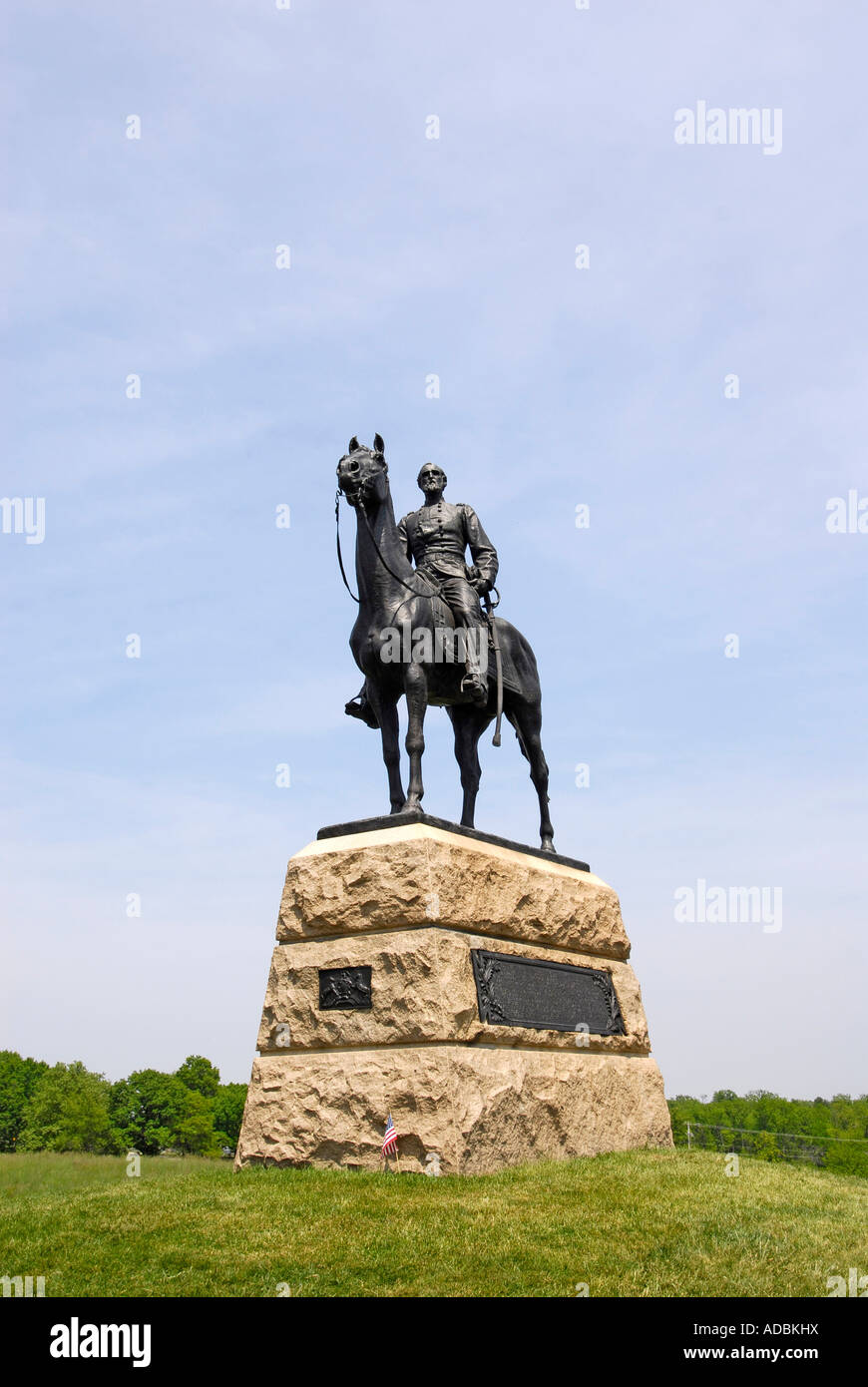 Memorial to Union Commander in Chief Major General George Meade Stock ...