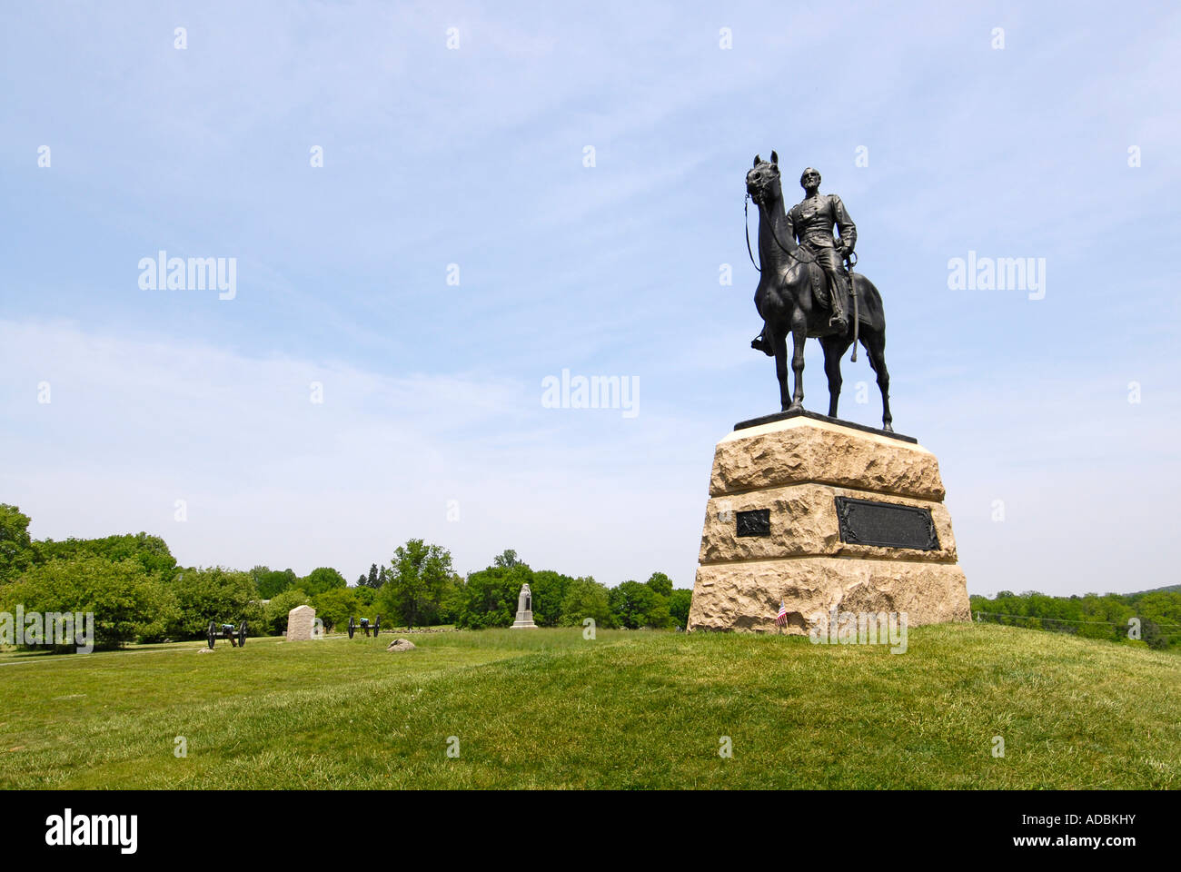 Memorial to Union Commander in Chief Major General George Meade Stock ...