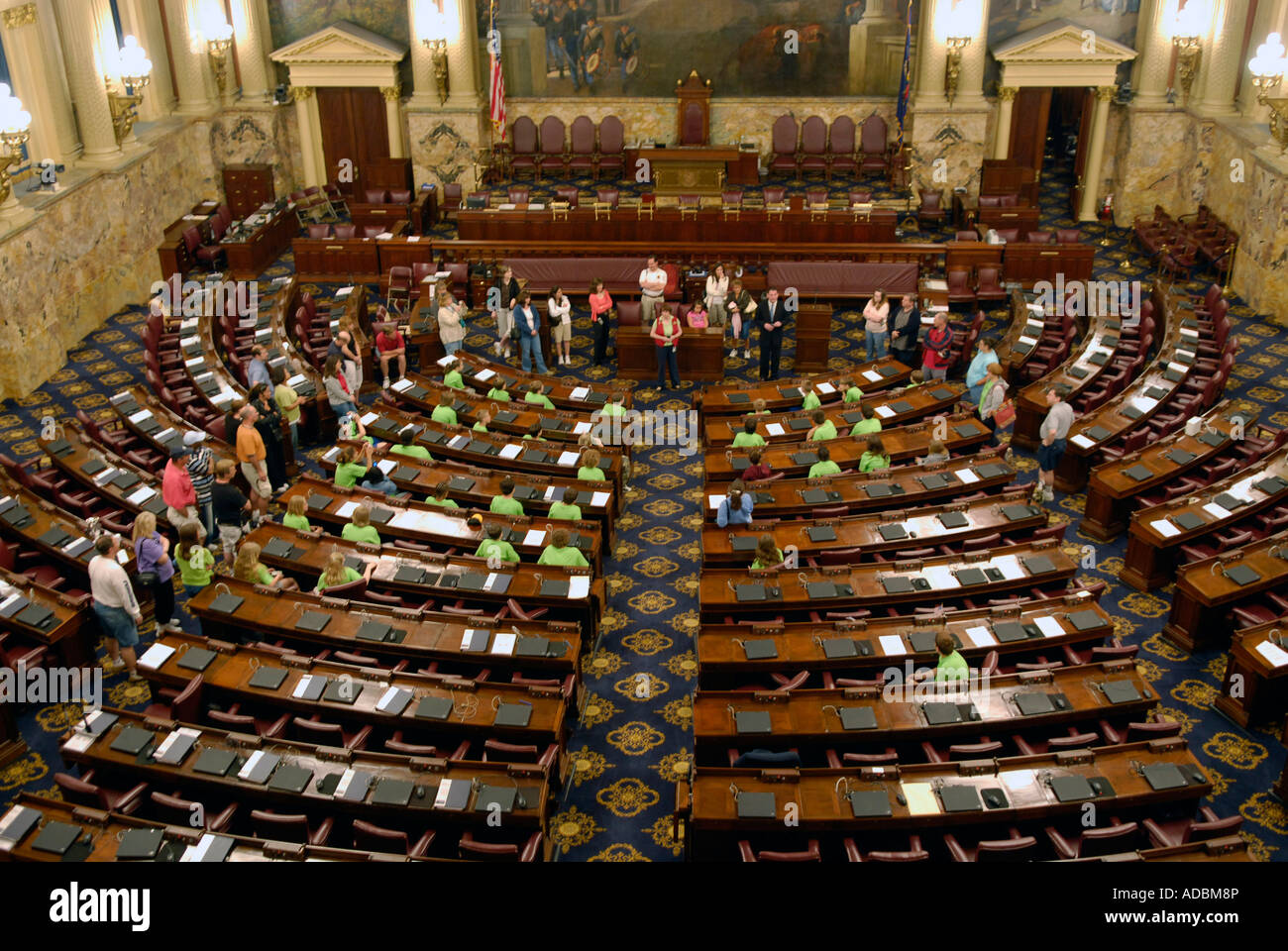 School students visit Inside the House of Representative Chambers at ...