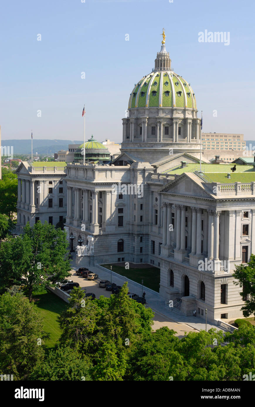 The State Capitol Building at Harrisburg Pennsylvania PA Stock Photo ...