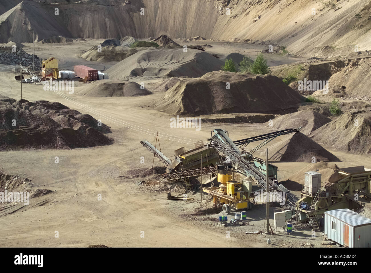 Gravel extraction area Stock Photo - Alamy