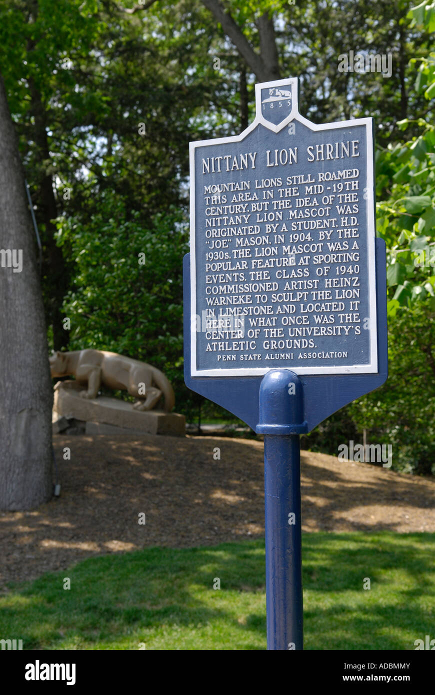 Nittany Lion Shrine on The campus of Penn Pennsylvania State University ...